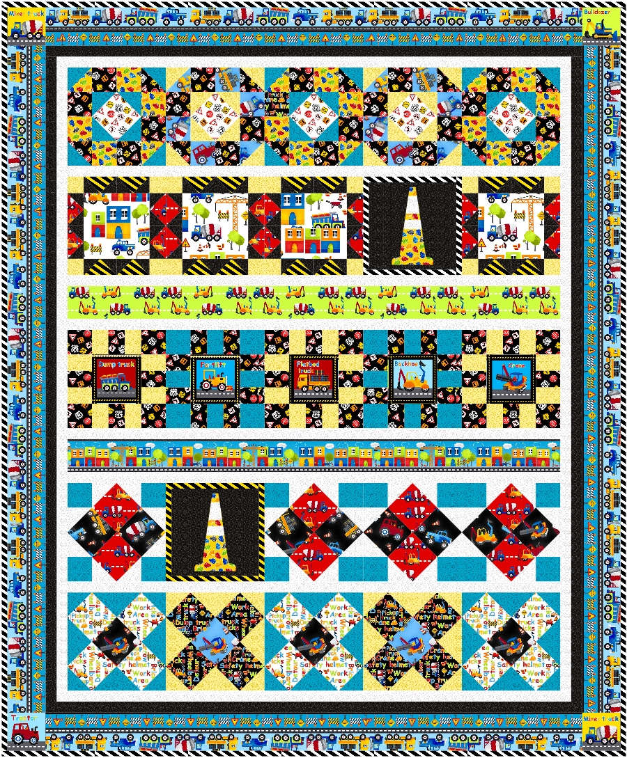 Free pattern for a quilt for children - Pieced Brain