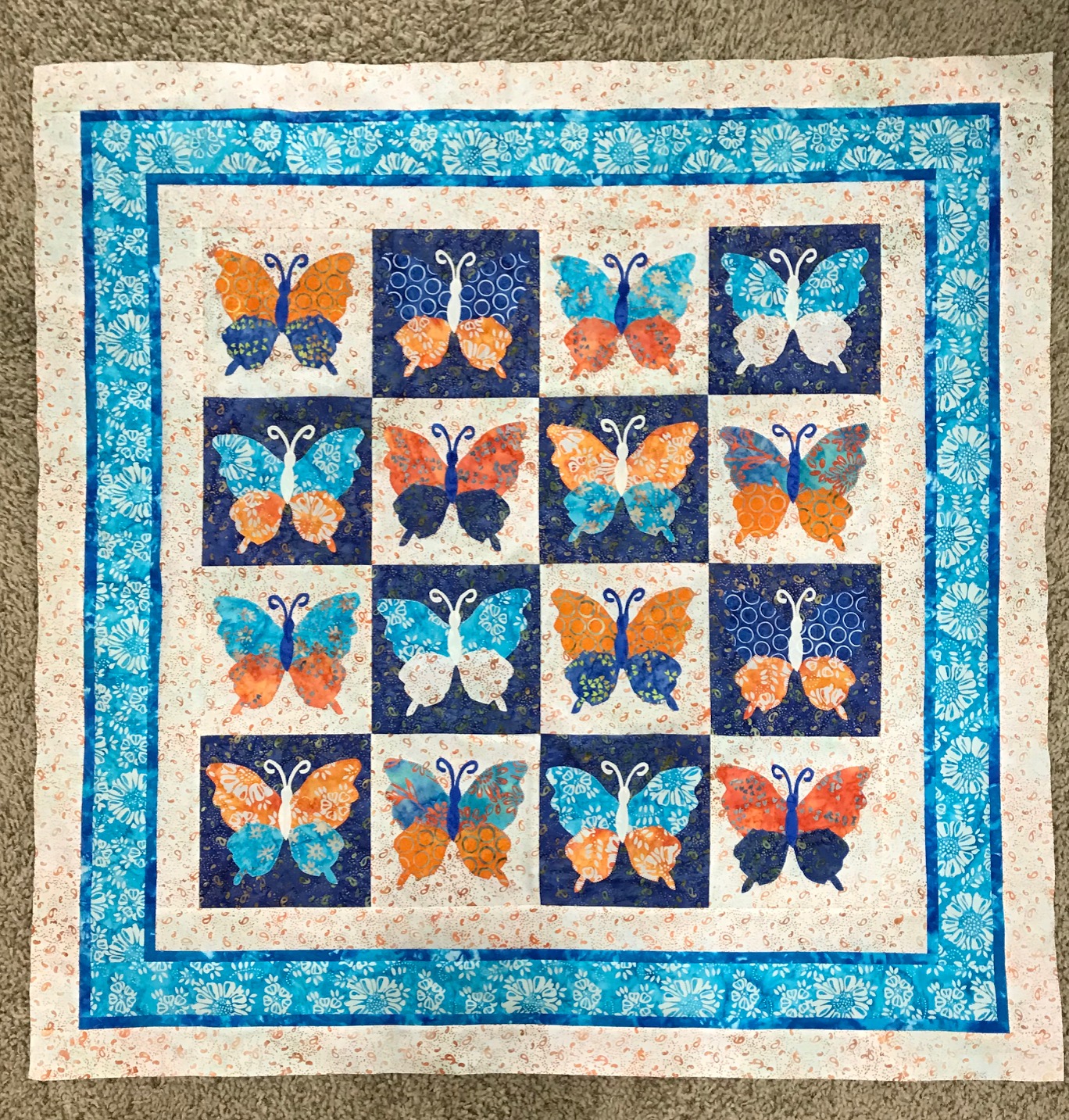 Butterfly quilt pattern to make in a day. - Pieced Brain