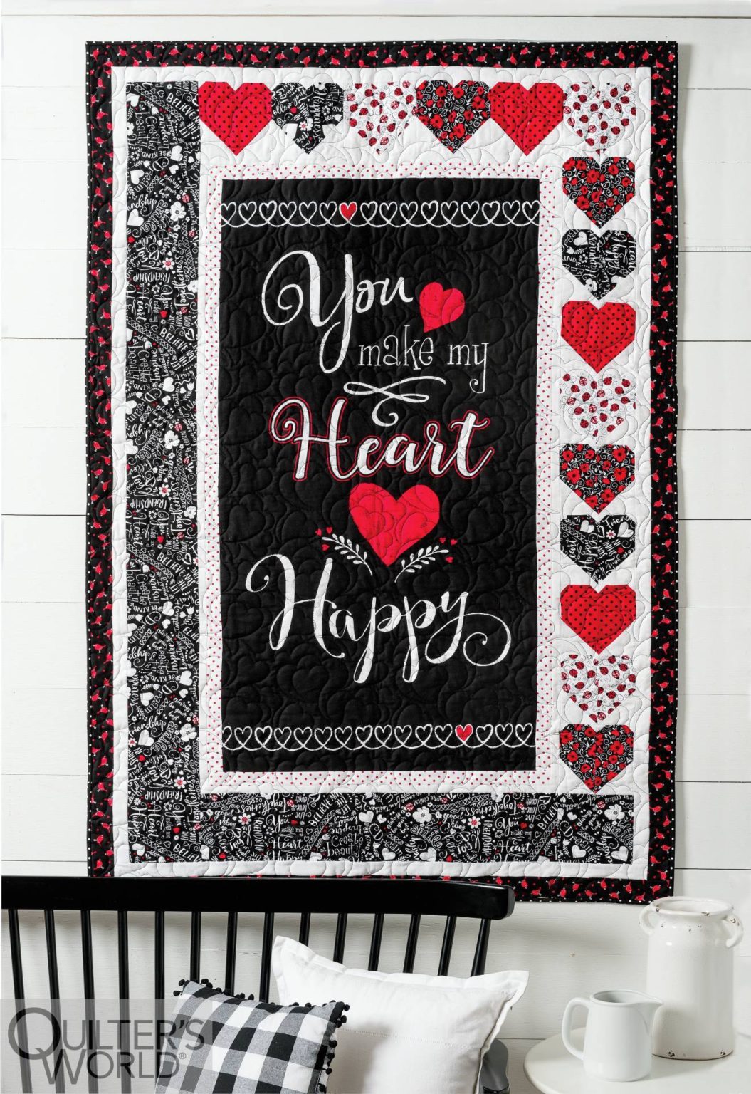 Quilted Greeting Card A Wall Hanging With Hearts Pieced Brain quilted-greeting-card-a-wall-hanging-with-hearts-pieced-brain