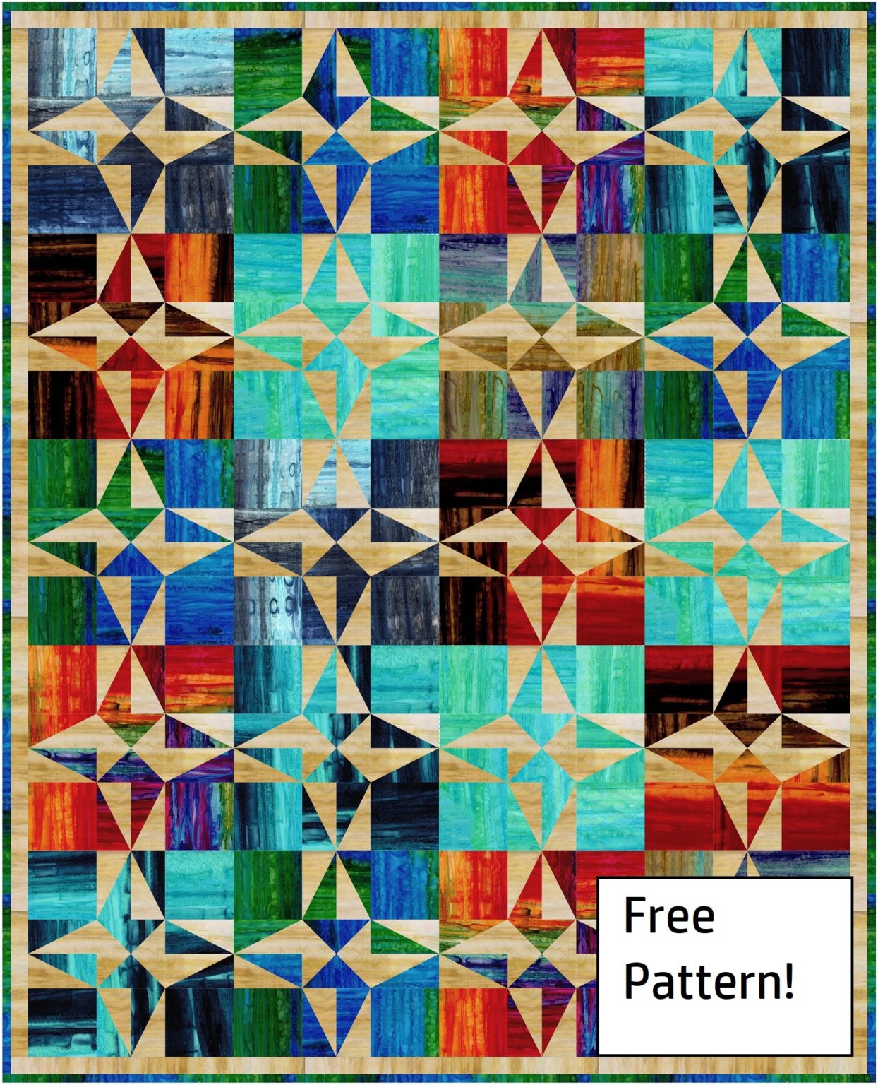 Barn quilt pattern to make with fabric - Pieced Brain