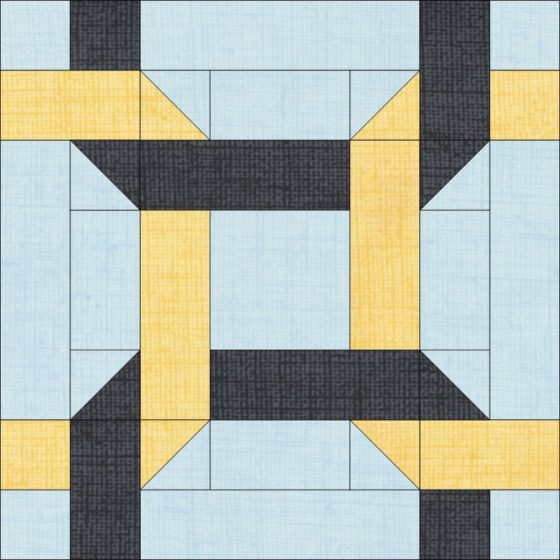 Free Quilt Pattern with geometric blocks - Pieced Brain