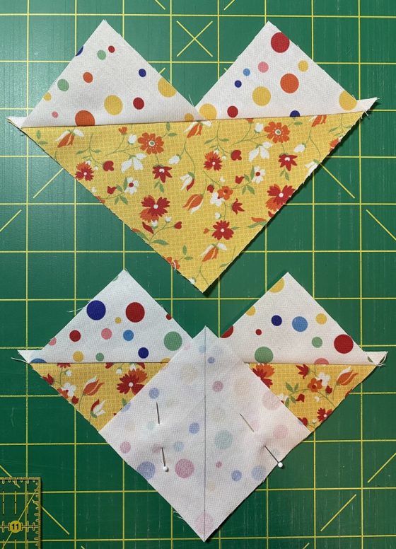 Flying geese quilt block tutorial - Pieced Brain