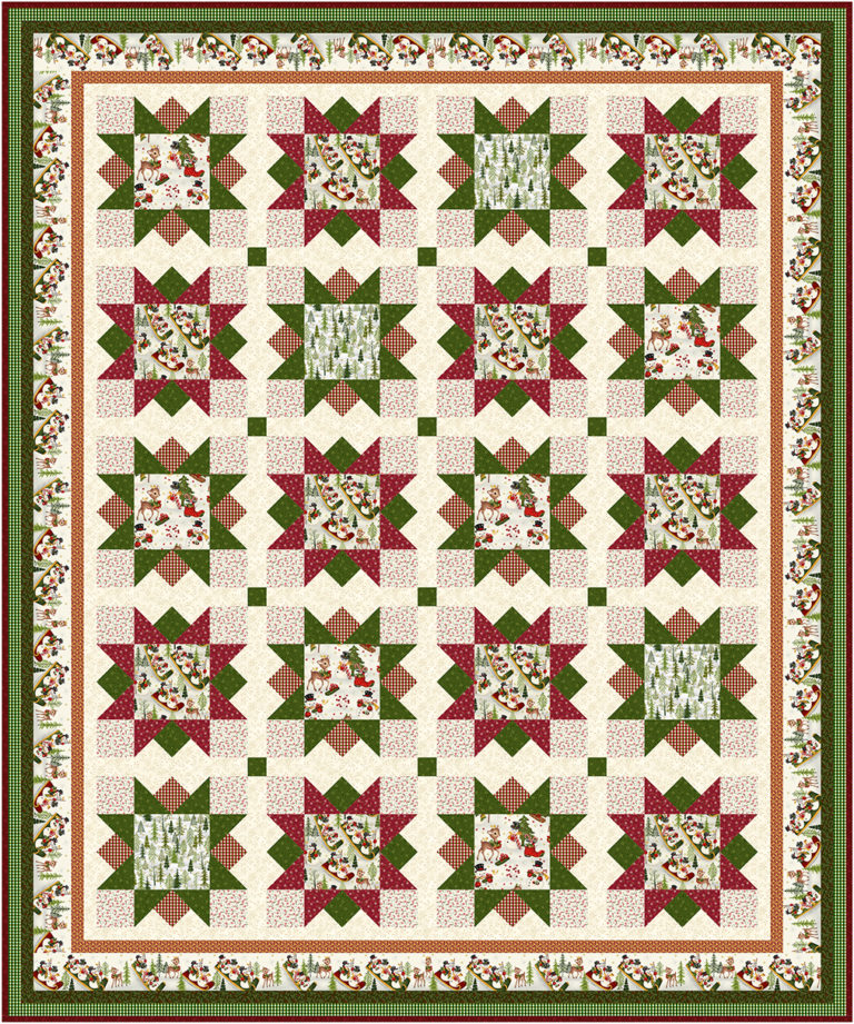 Download 2 free Christmas quilt patterns - Pieced Brain