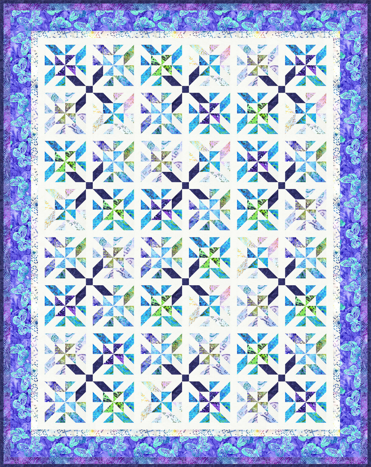 Easy scrappy quilt PDF pattern - Pieced Brain