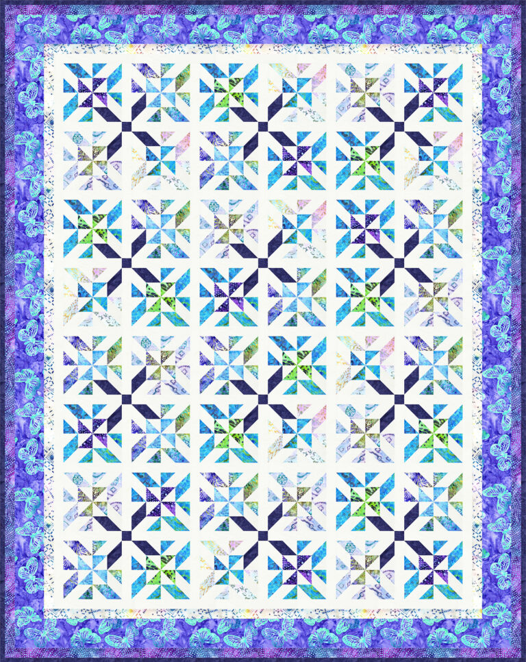 Easy scrappy quilt PDF pattern - Pieced Brain