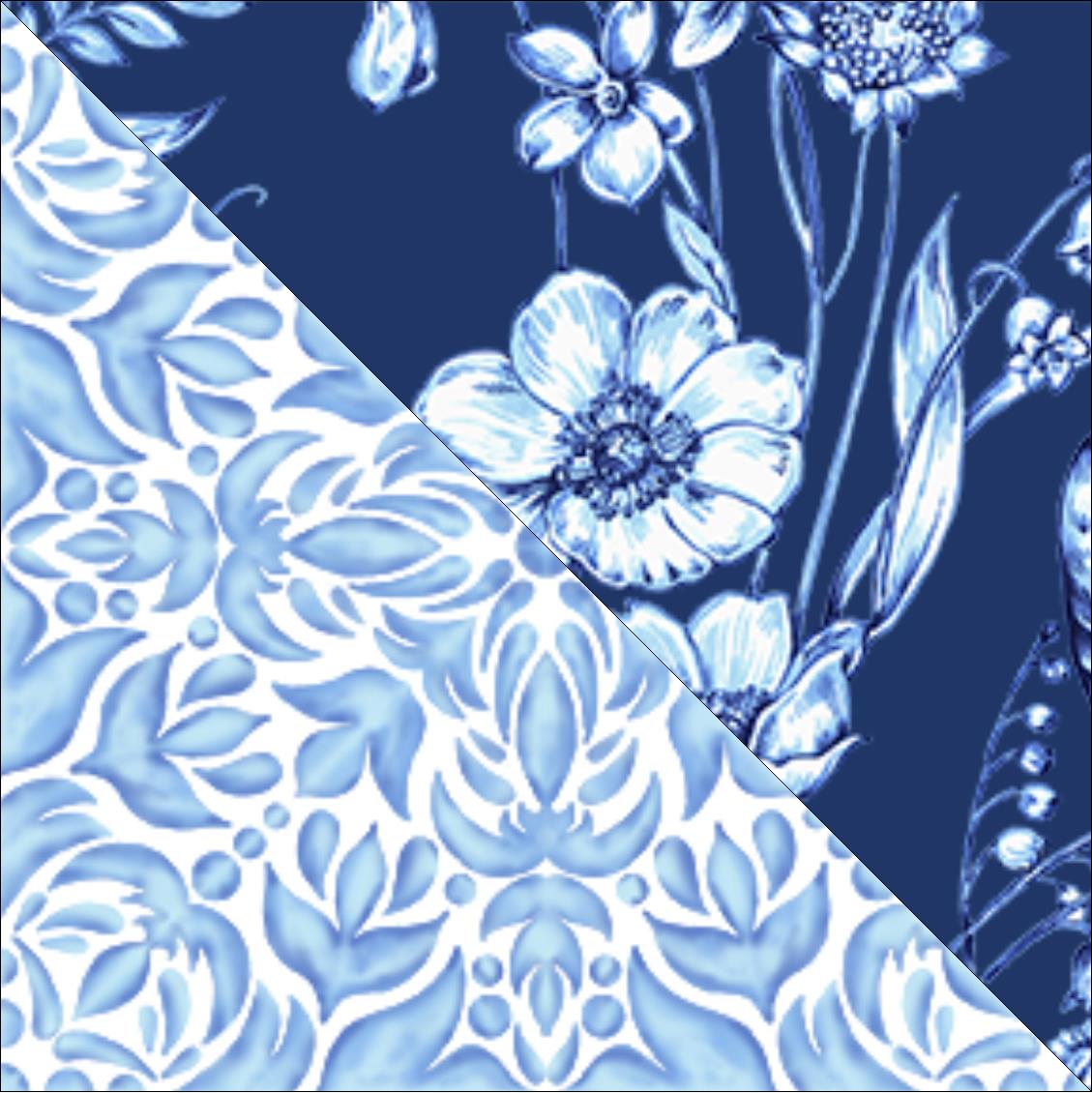 Blue and White Free Quilt Patterns - Pieced Brain