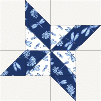 Blue and White Free Quilt Patterns - Pieced Brain