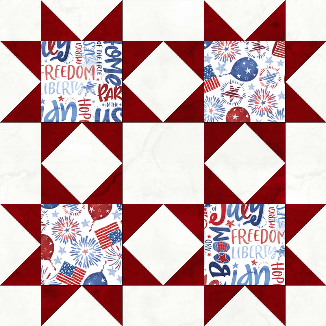 Free Pattern for Quilts of Valor - Pieced Brain