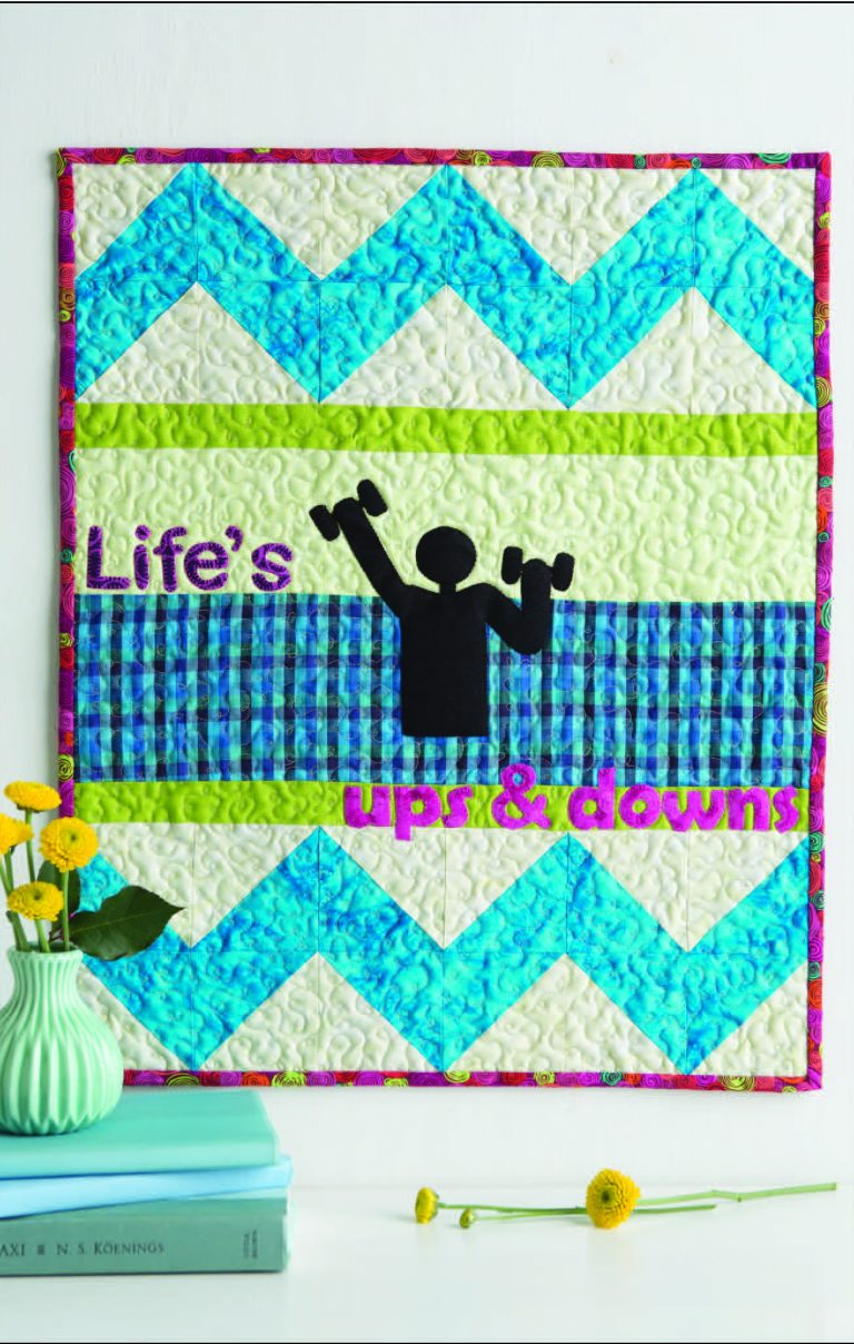 Piece and Applique Modern Quilt Blocks - Pieced Brain