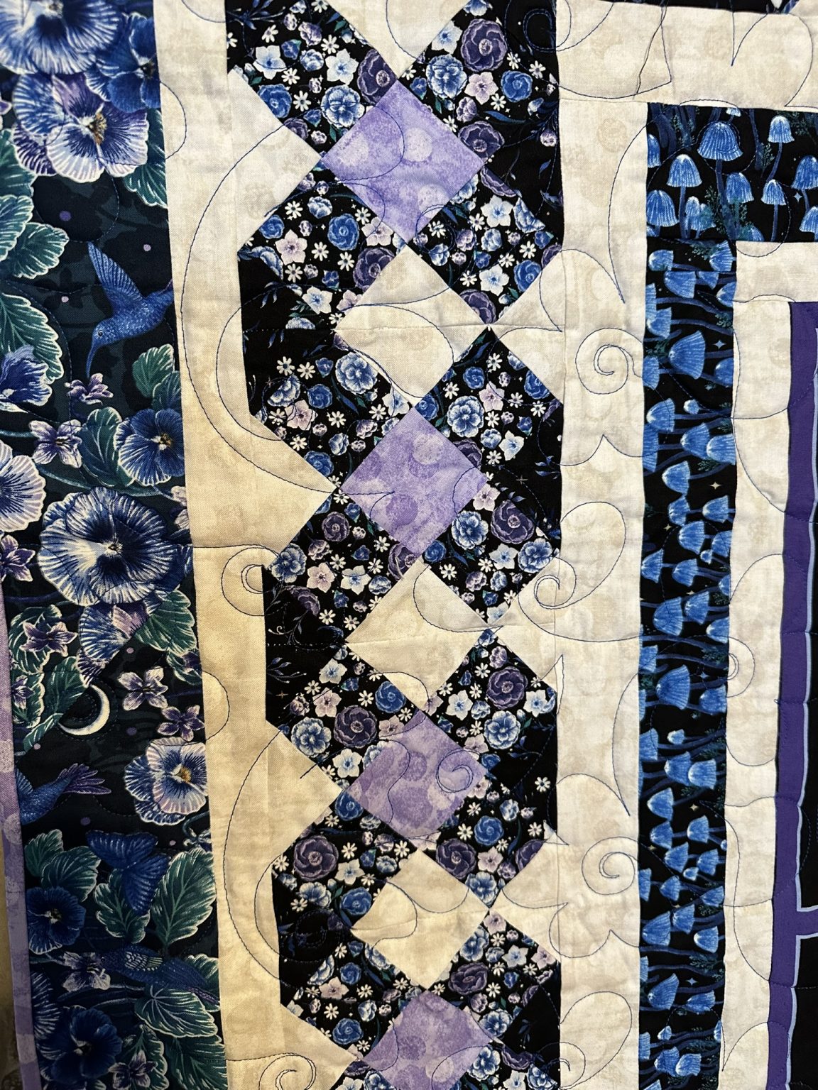 Free pattern for a panel quilt - Pieced Brain