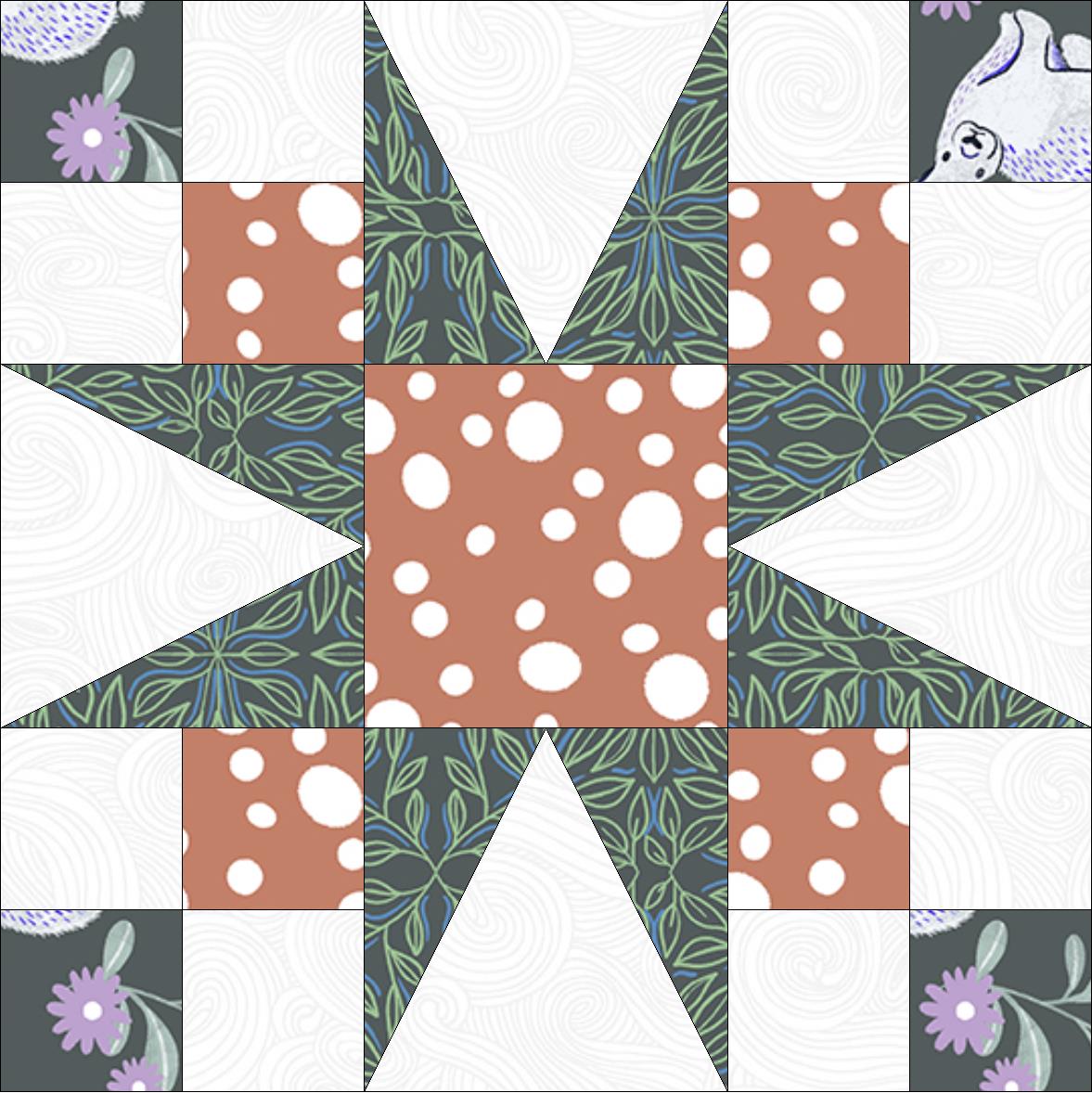 Free star quilt pattern - Pieced Brain